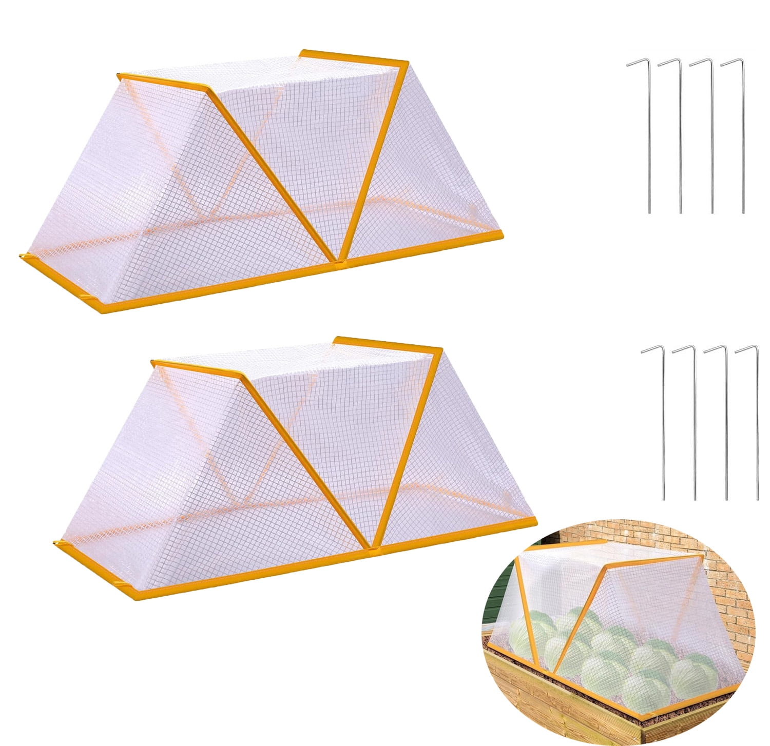 2pc Plant Protector Foldable Frostproof Plant Growing Cover Plant ...