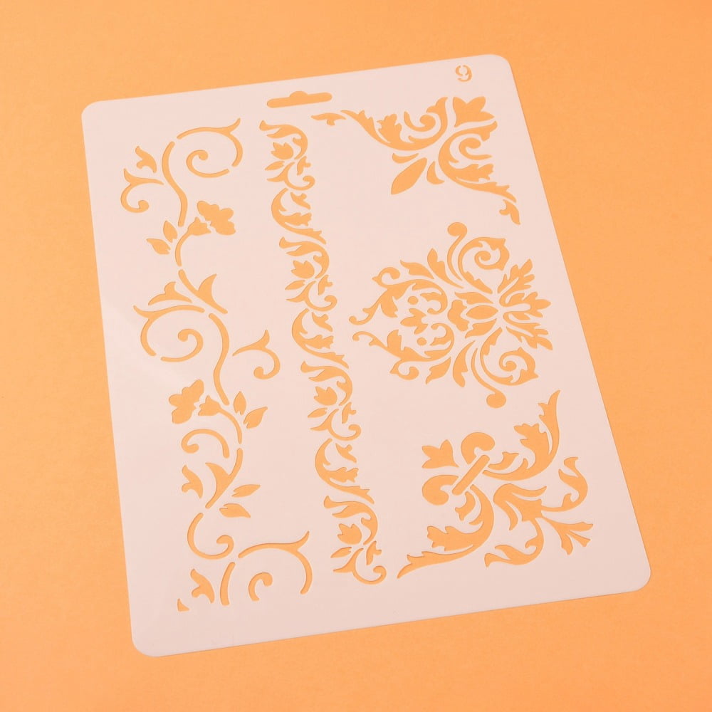 2pc Plastic Reusable Drawing Painting Stencils Templates for DIY ...