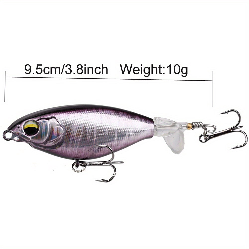 2pc Premium Topwater Fishing Lure with Propeller Tail & Rust-Proof ...