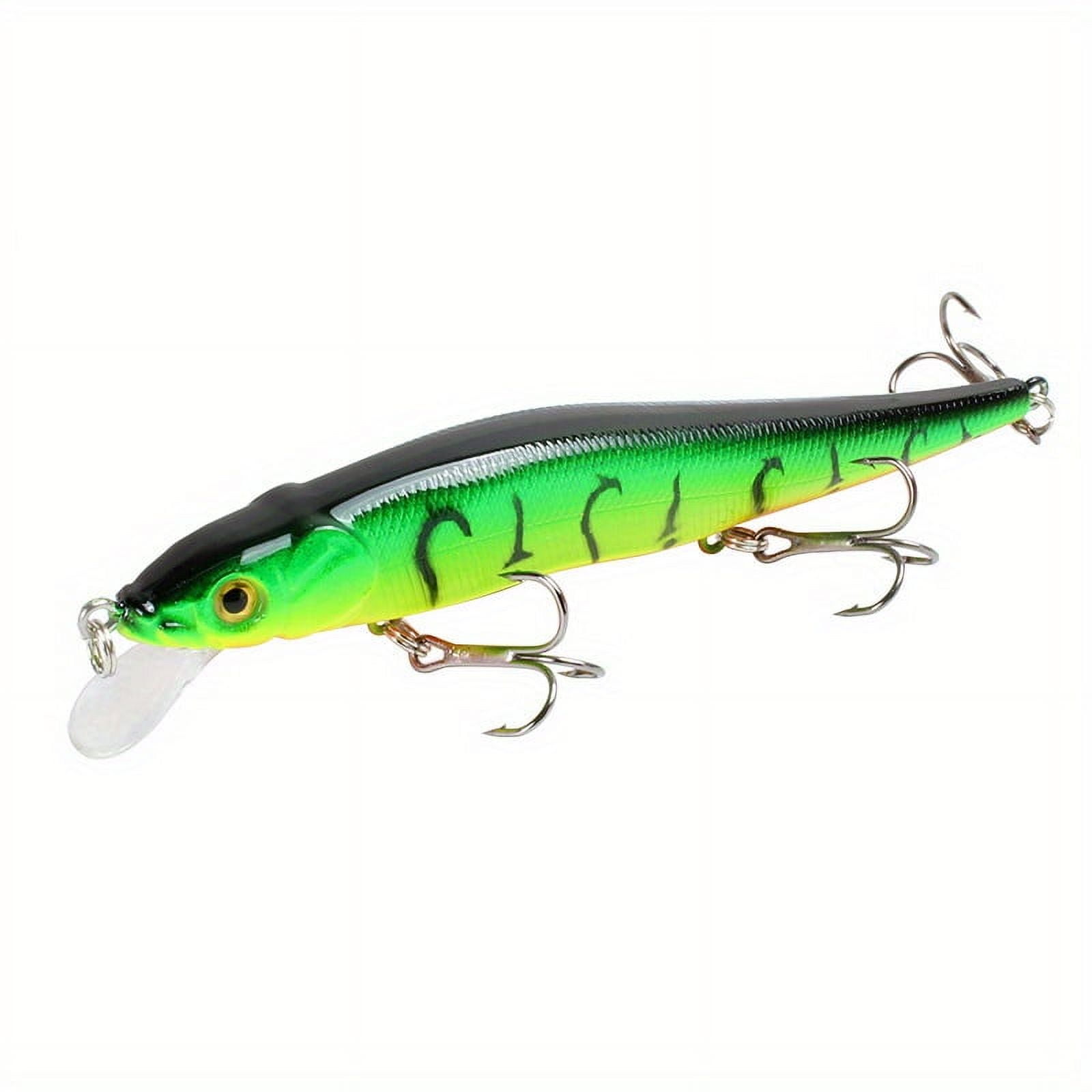2pc Realistic Minnow Fishing Lure - 4.52" Sinking Hard Bait, 14g, ABS ...