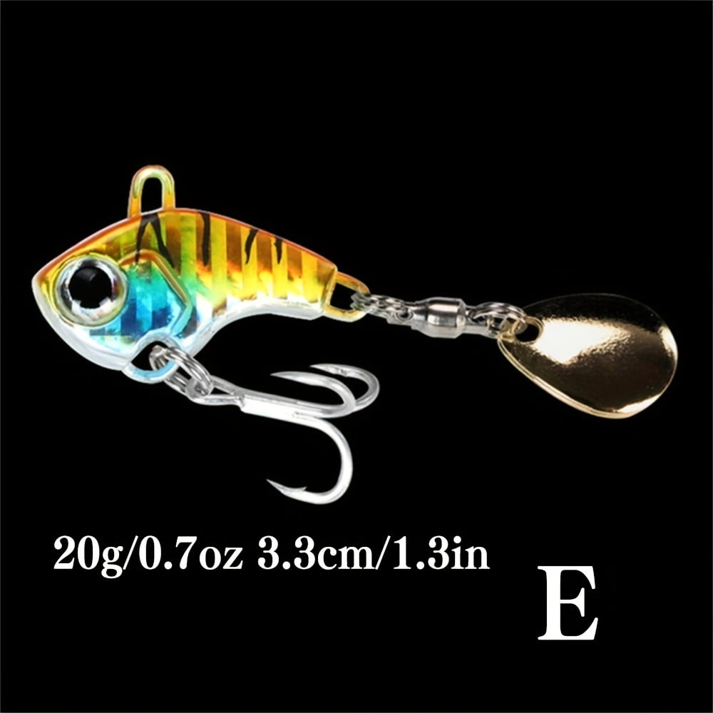 2pc Rotating Metal VIB Vibration Bait, Spinner Spoon Fishing Lures Jigs ...