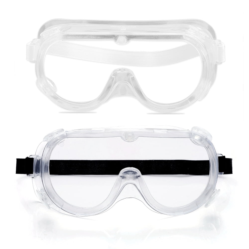 2pc Safety Goggles with Clear Anti Fog Anti-splash Lenses Eye Glasses ...