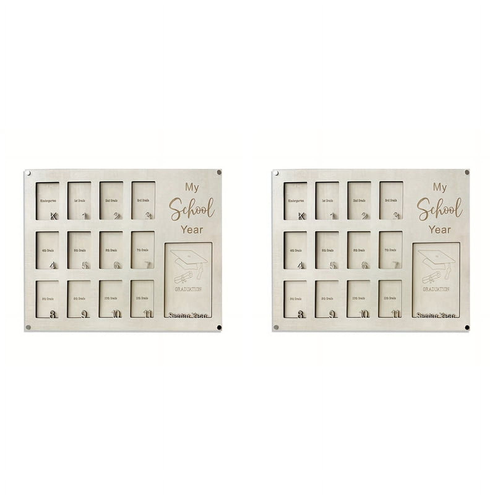 NEW 2pc School Years Photo Frame, Graduation Picture Back to Gift ...