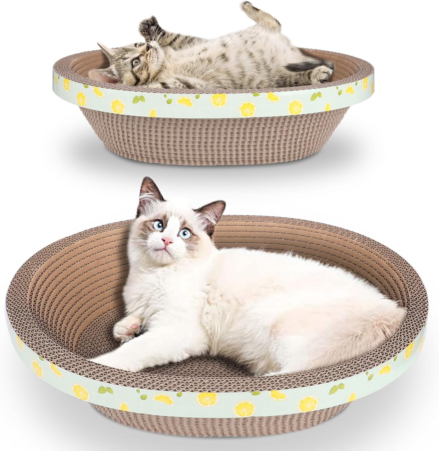 2pc Set Includes 1 X 19.5 Large + 1 X 14.96 Cute Cat Scratcher ...