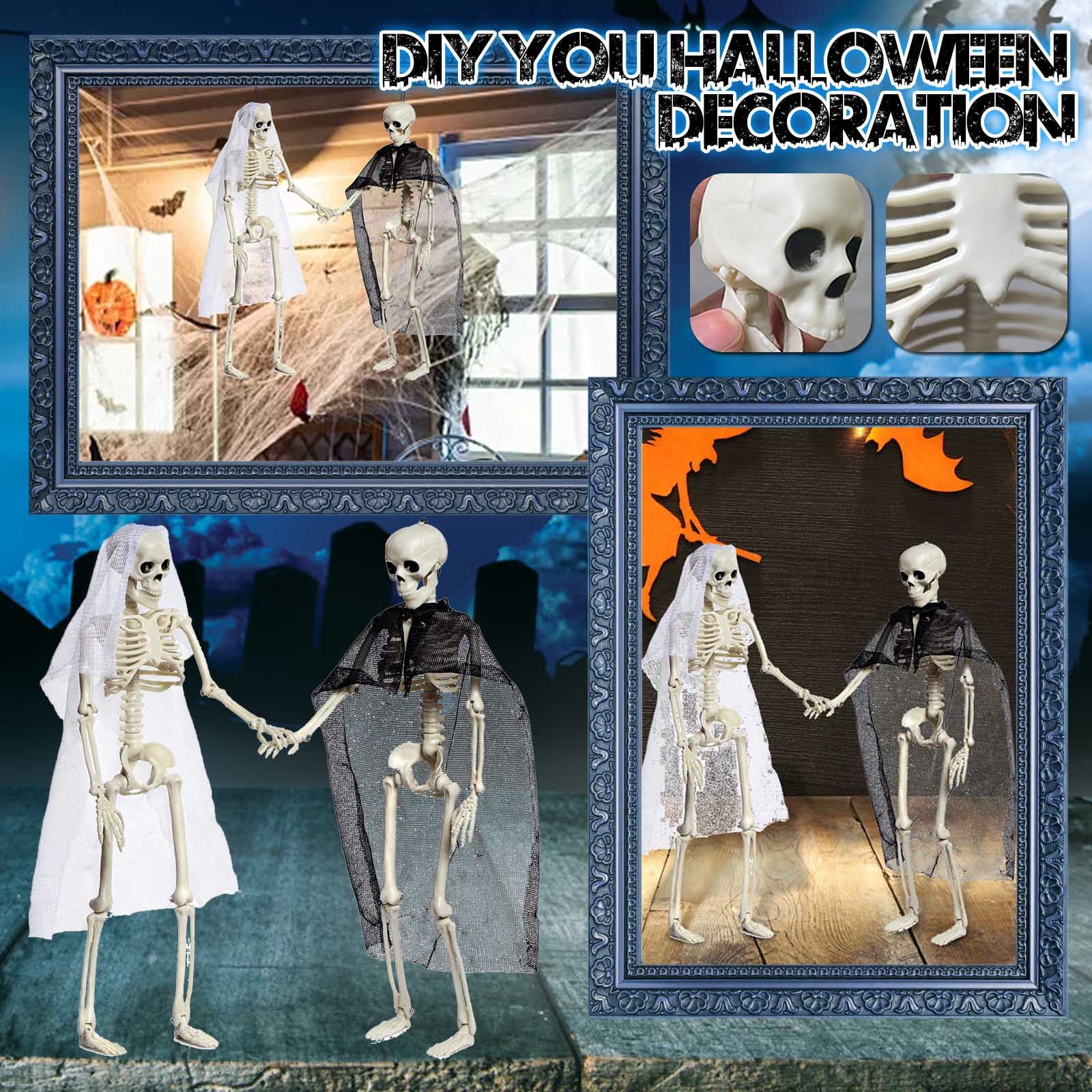2pc Skeletons Full Body Posable Joints Skeletons For K2so Ornament 2022 ...