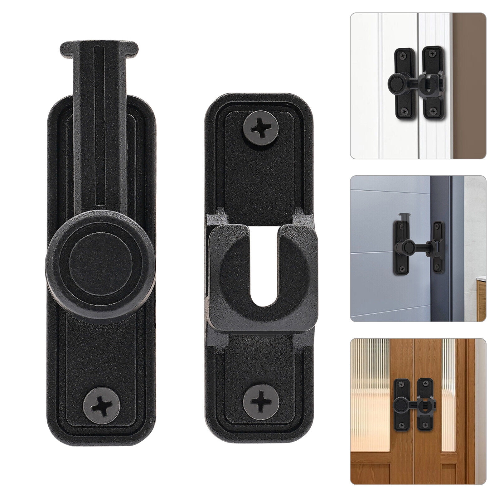 2pc Sliding Locks for Barn Garden Bathroom Door Latch Door Lock Zinc ...