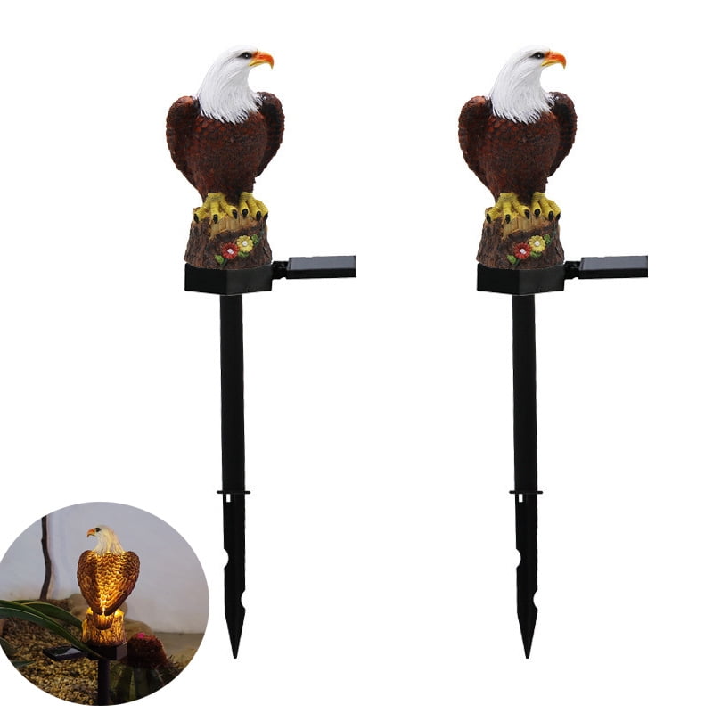 2pc Solarlight Eagle-shaped Garden Pathway Lights, Eagle-shaped Solar ...