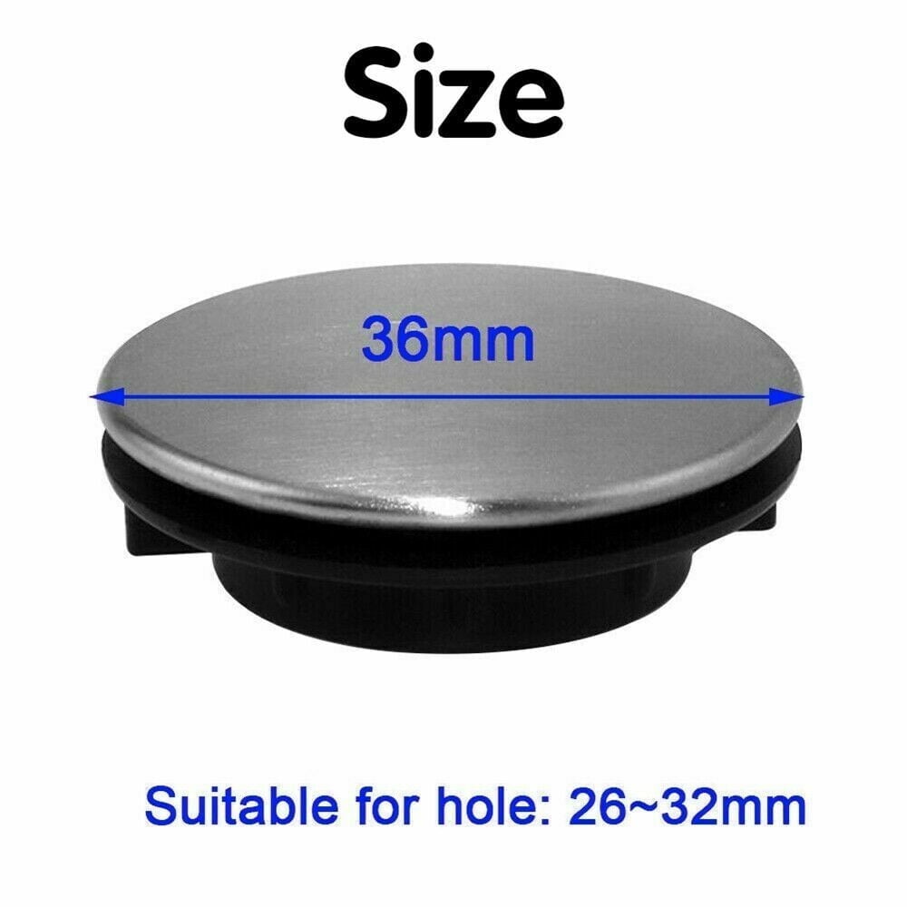 2pc Stainless Steel Sink Tap Hole Blanking Plug Stopper Basin Cover ...