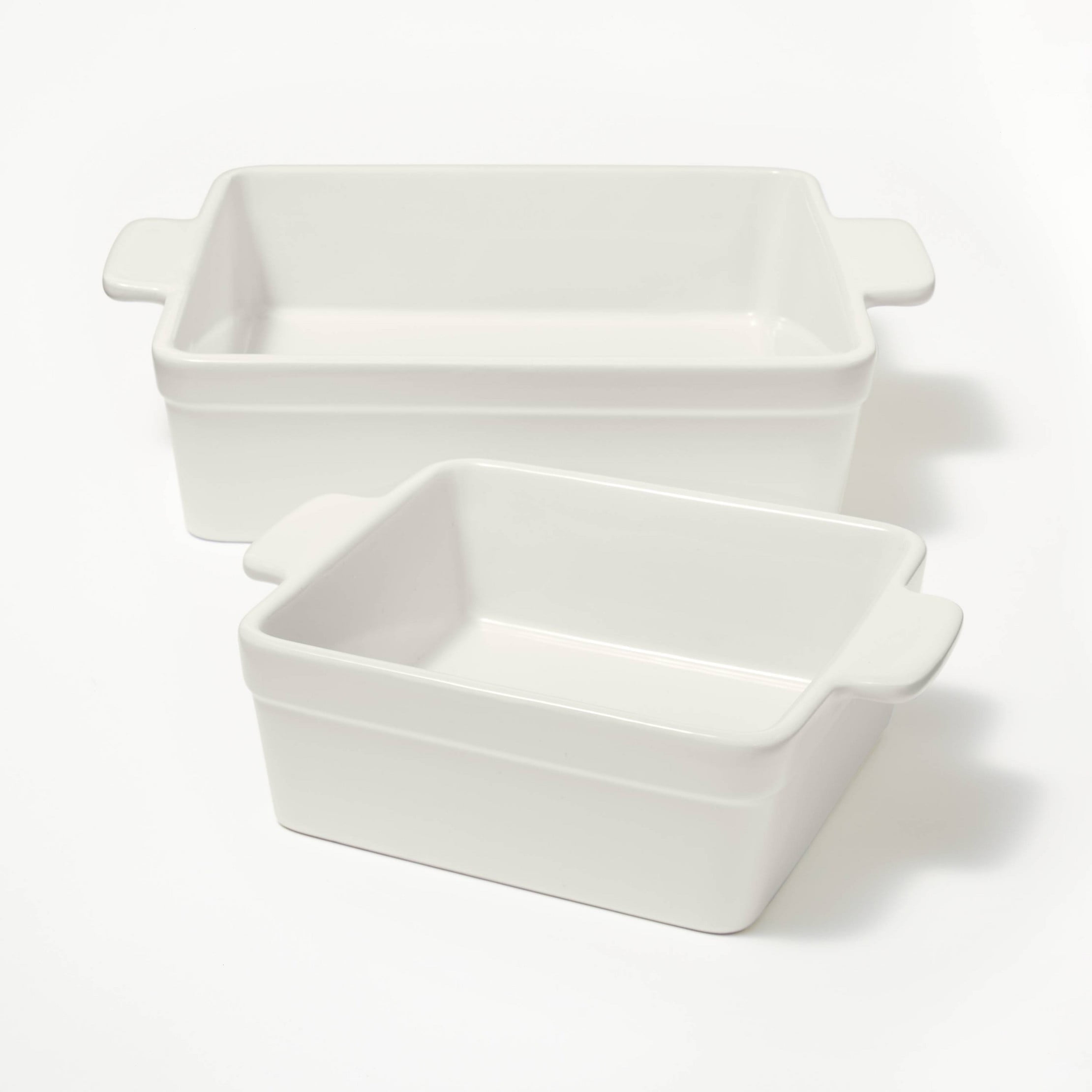 2pc Stoneware Square Baking Dish Set Sage Green Kitchen Bakeware ...