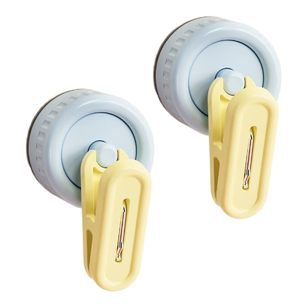 2pc Suction Cup Clamps Holders Not Required Wall Hanging Storage Secure ...