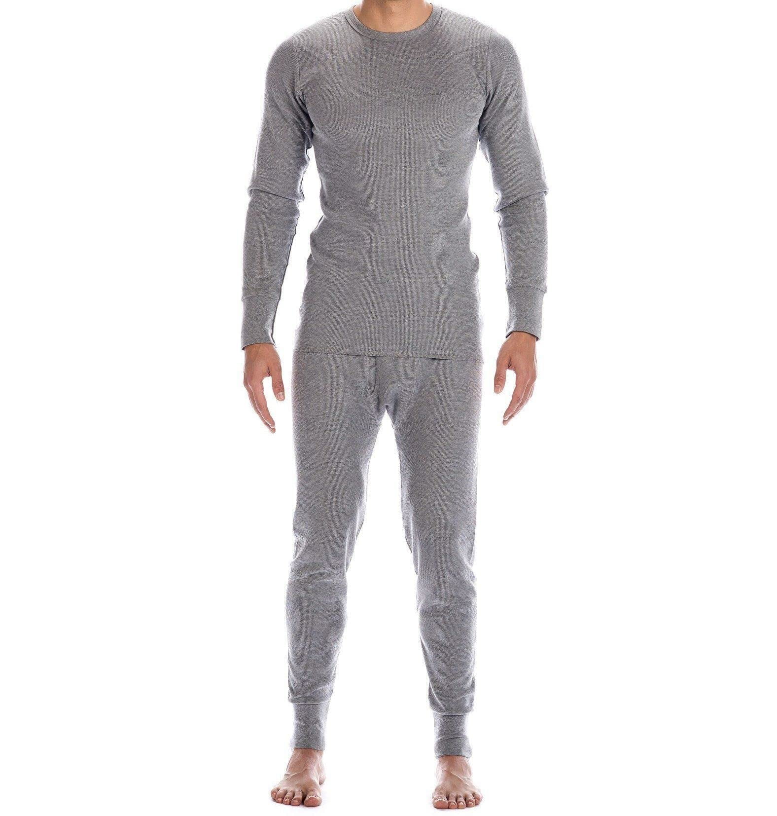 2pc Thermal Sets for Men, Base Layer Long Johns Underwear, Top & Bottom ...