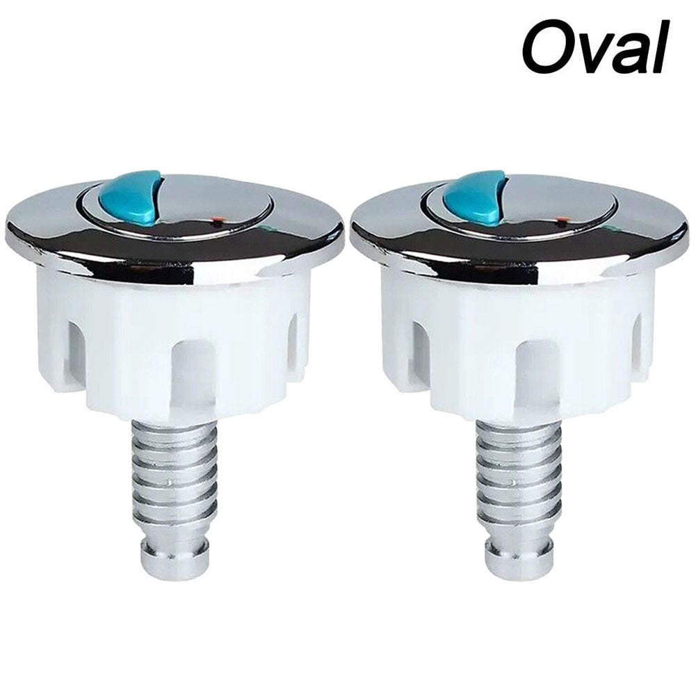 2pc Toilet Push Button Dual Flush Water Saving For Cistern Tank ...