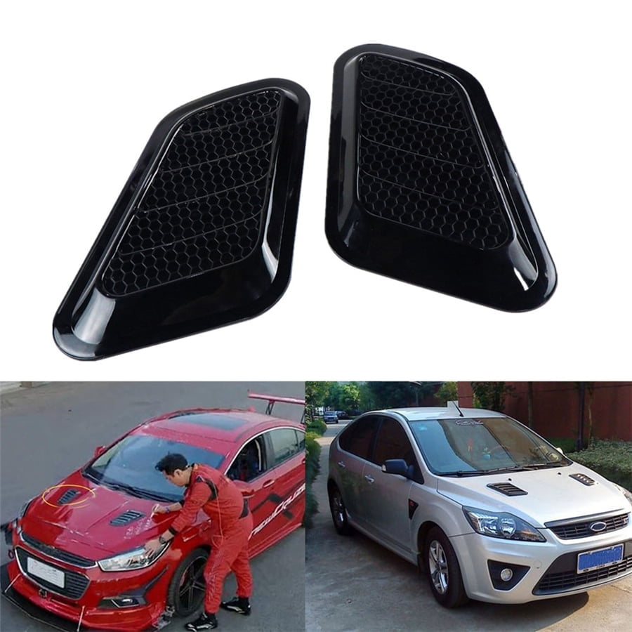 2pc Universal Car SUV Air Flow Intake Scoop Hood Bonnet Vent Front ...
