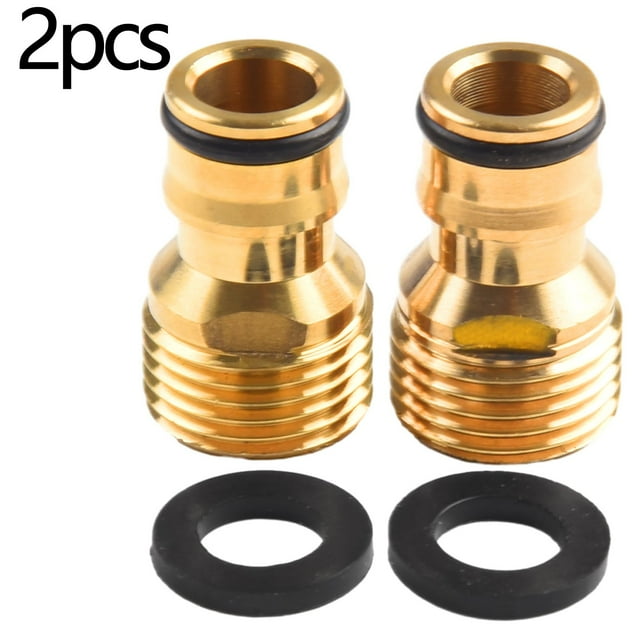 2pc Universal Kitchen Tap Connector Mixer Garden Hose Pipe Adaptor