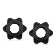 Clout Fitness Olympic Barbell Clamps Hex - Walmart.com