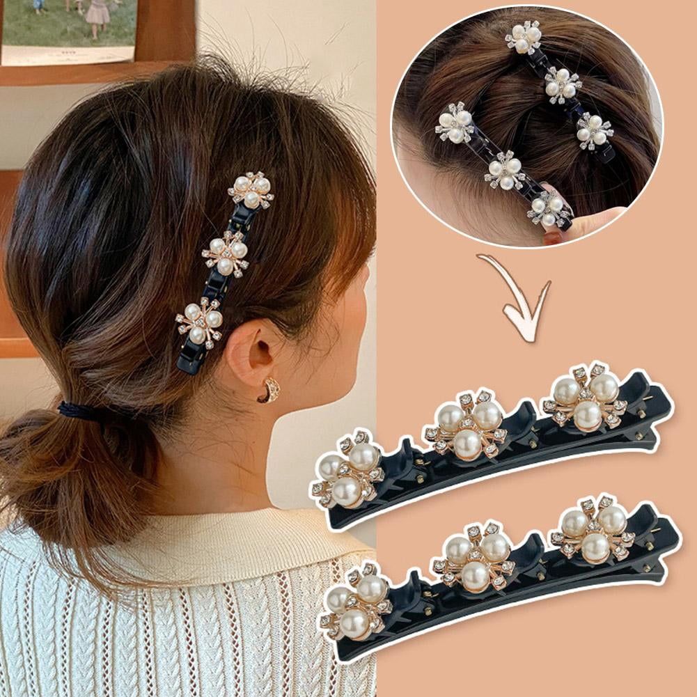 2pc three-braided hairpin bangs forehead side hair arrangement hair ...