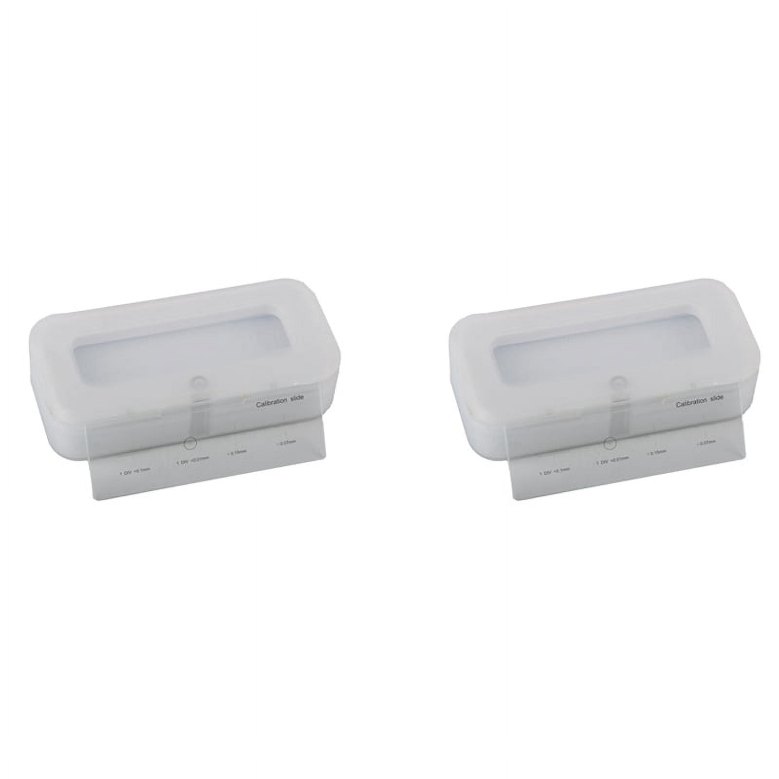 2pcs 0.01mm Microscope Slides Reticle Calibration Ruler Microscope ...
