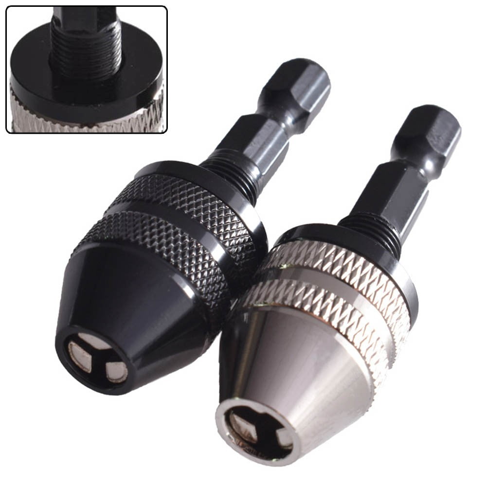 2pcs 0.3-3.6mm Drill Chuck Keyless Screwdriver Driver Adaptor Electric ...