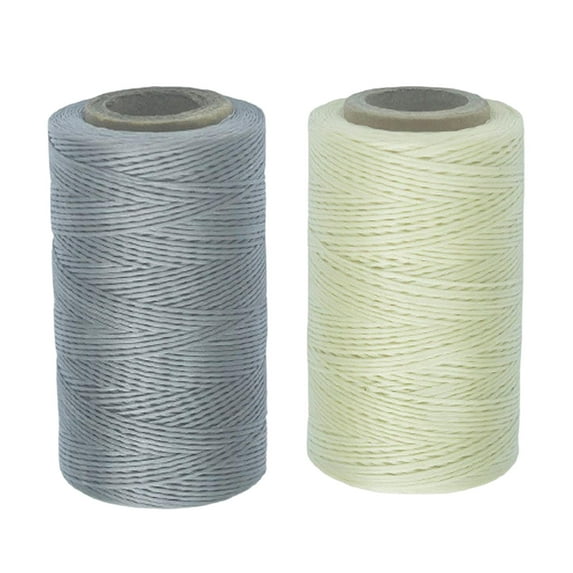 2pcs 0.8mm Leather Sewing Flat Thread DIY Hand Stitching Polyester ...