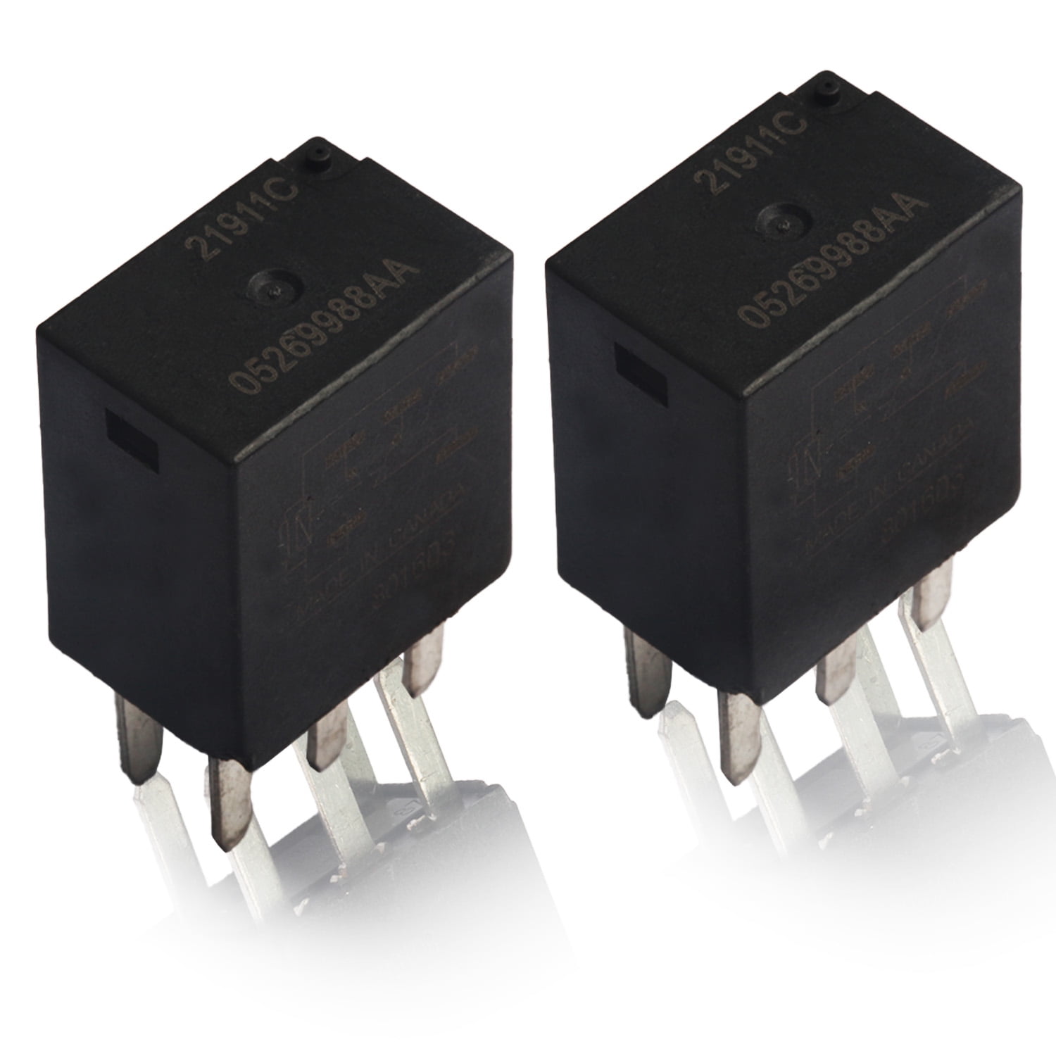 2pcs 05269988AA Relay 21911C 12V 10A Multi-Purpose Automotive Relay ...