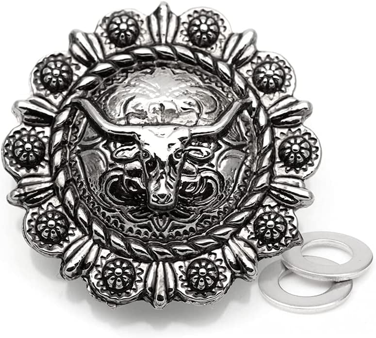 2pcs 1-1/4 Inch Decorative Concho Studs Buffalo Style Screw Back for ...