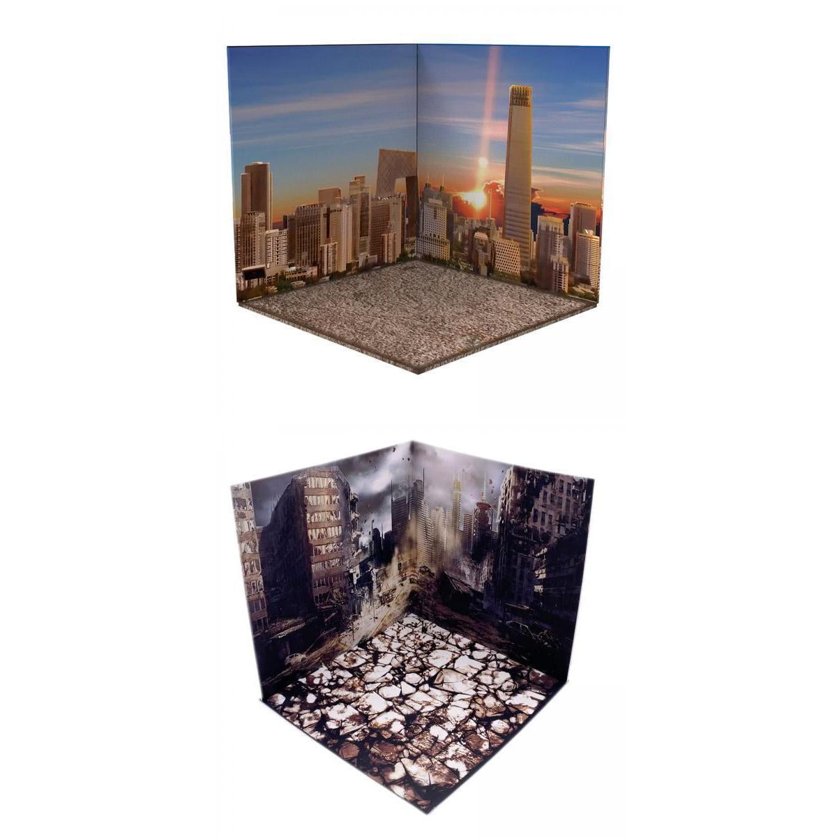 2pcs 1:12 Backdrop Scene Model Simulation Scene Collection Background ...