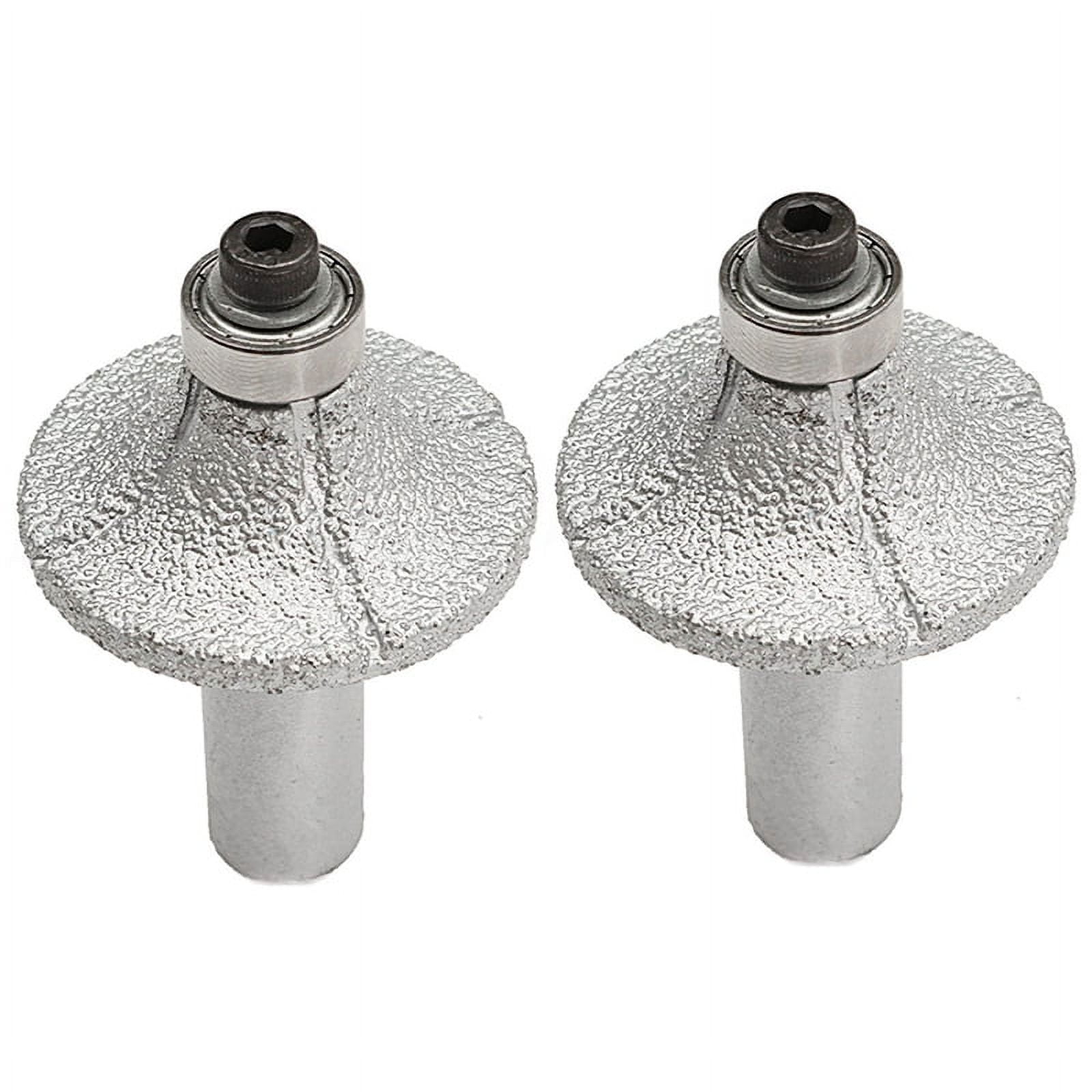 2pcs 1/2Inch Diamond Router Bit Wheel Half Bullnose for Hand Profiler ...