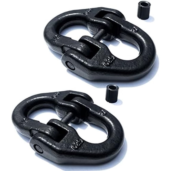 2pcs 1/2inch Hammerlock Coupling Connector Link Safety Chain Adapter ...