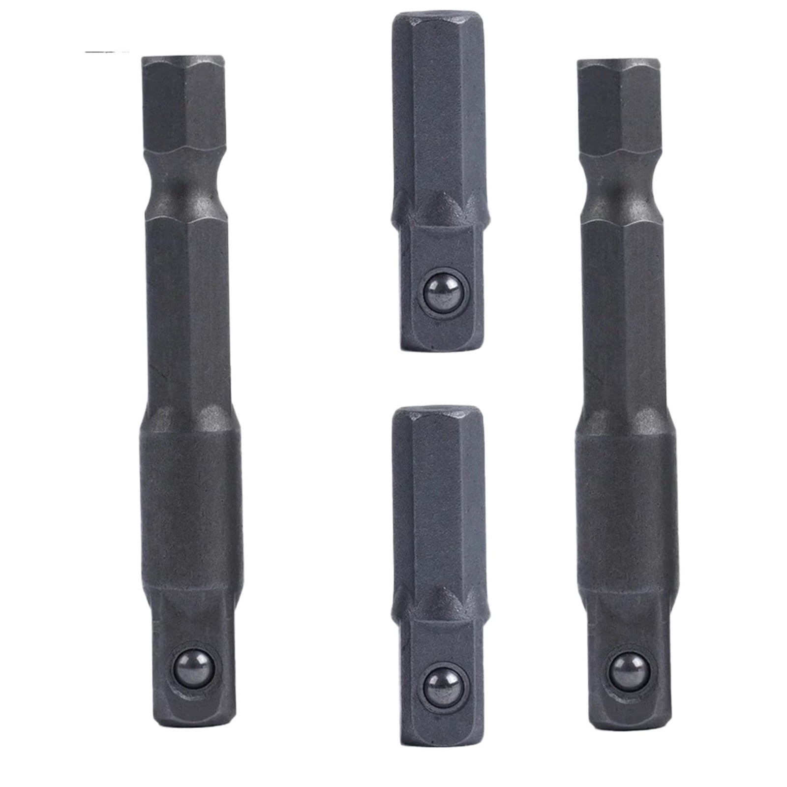 2pcs 1/4" Drill Socket Adapter For Impact Driver Hex Shank To Square ...