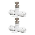 2pcs 1/4 Inch Hose Reverse RO Water Flows Adjust Valves Regulator with ...
