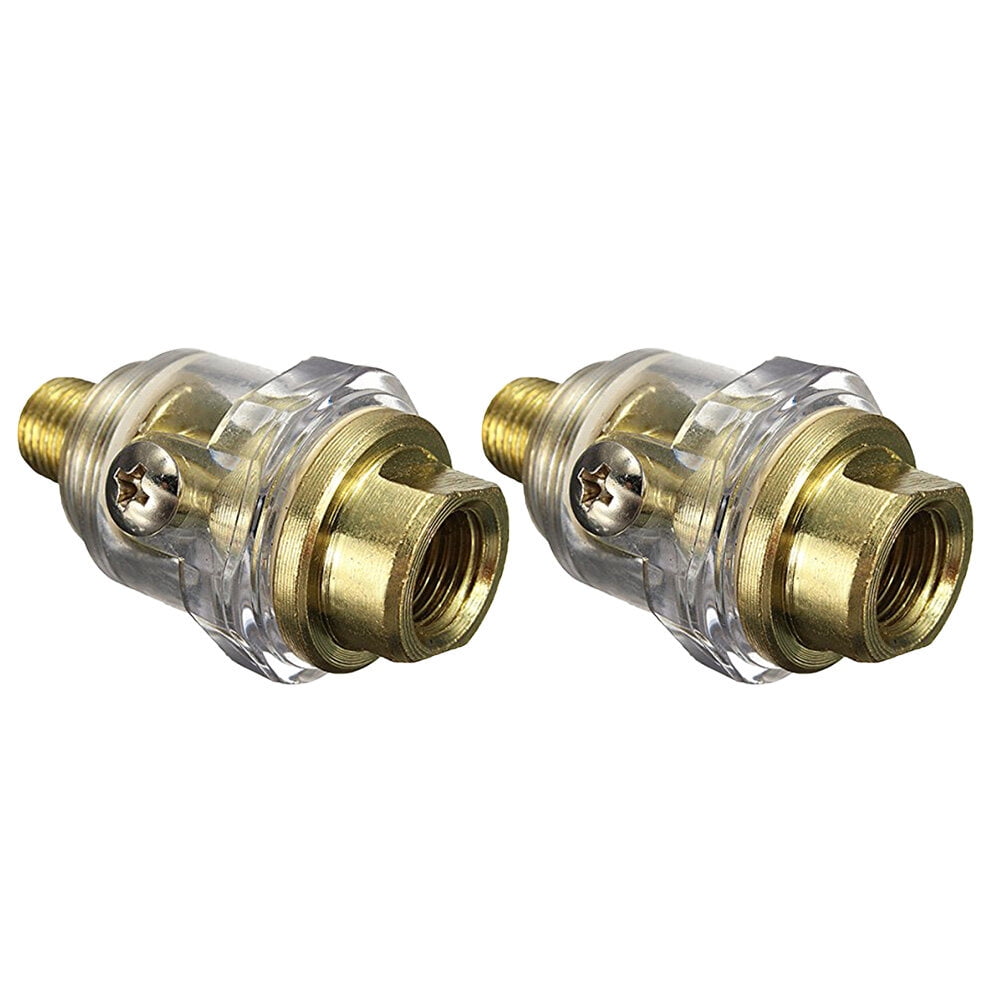 2pcs 1/4 Inch Mini In-Line Oiler Lubricator for Air Compressor Tool ...