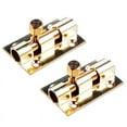 2pcs 1.5-Inch Long Brass Door Latch Sliding Lock Barrel Bolt Gold ...