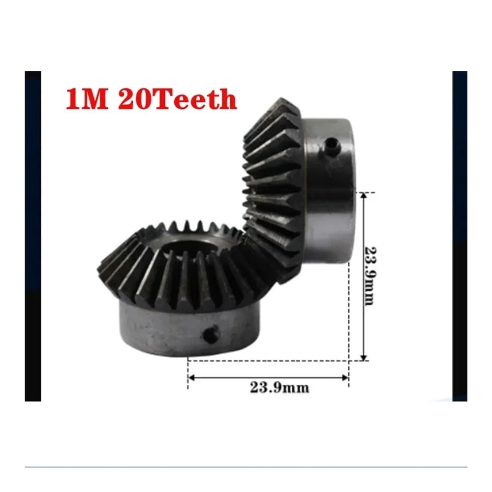 2pcs 1 Modulus 20 Teeth inner hole 5mm 6mm 7mm 8mm Gear Teeth Spiral ...