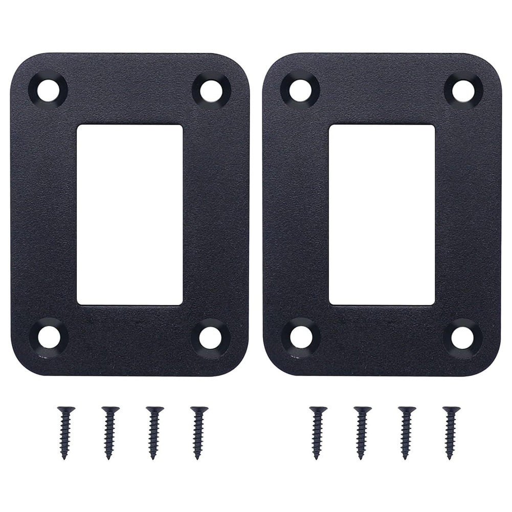 2pcs 1 Way Toggle Switch Bracket Rocker Switch Panel Housing Black with ...