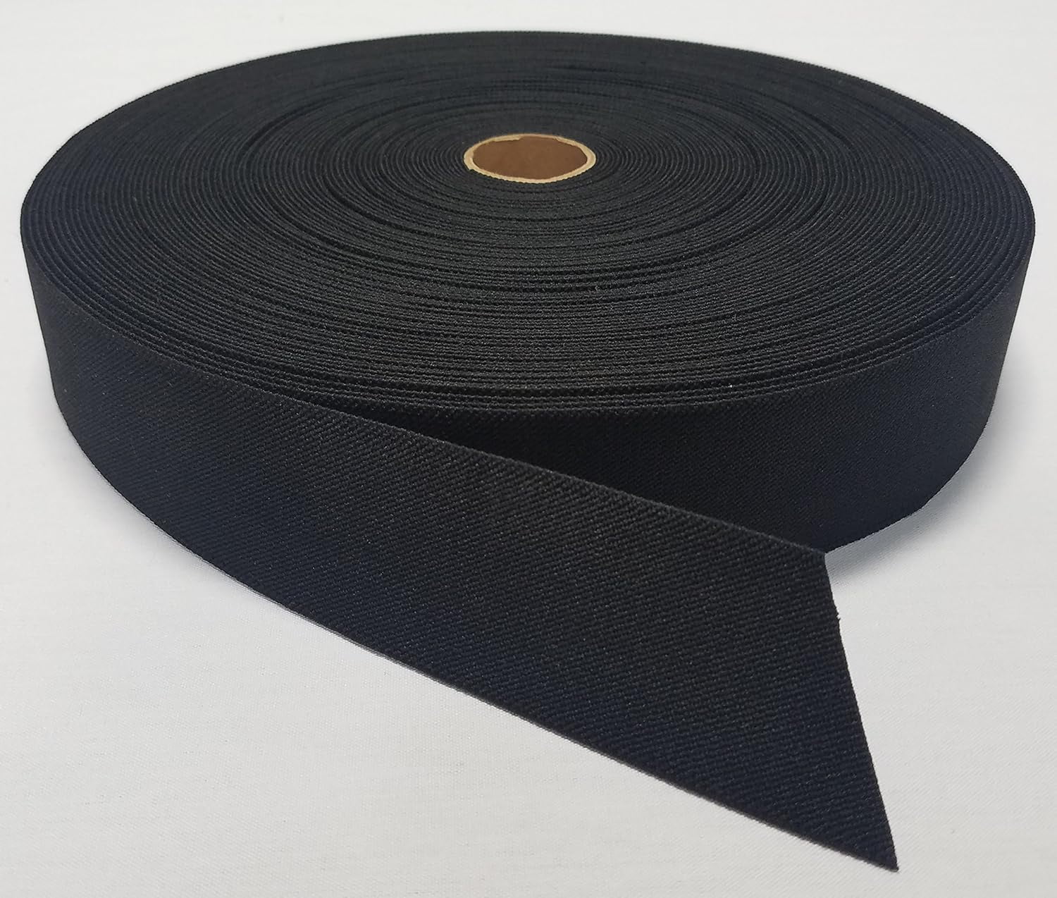 2pcs 1 Yard - MIL SPEC 2" Elastic Webbing/MOLLE Webbing - Black ...