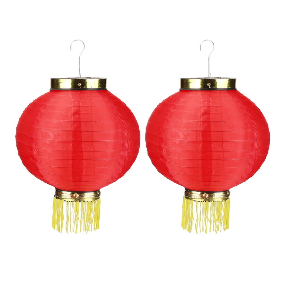 2pcs 10 Inch Waterproof Round Cloth Lantern Foldable Decorative ...