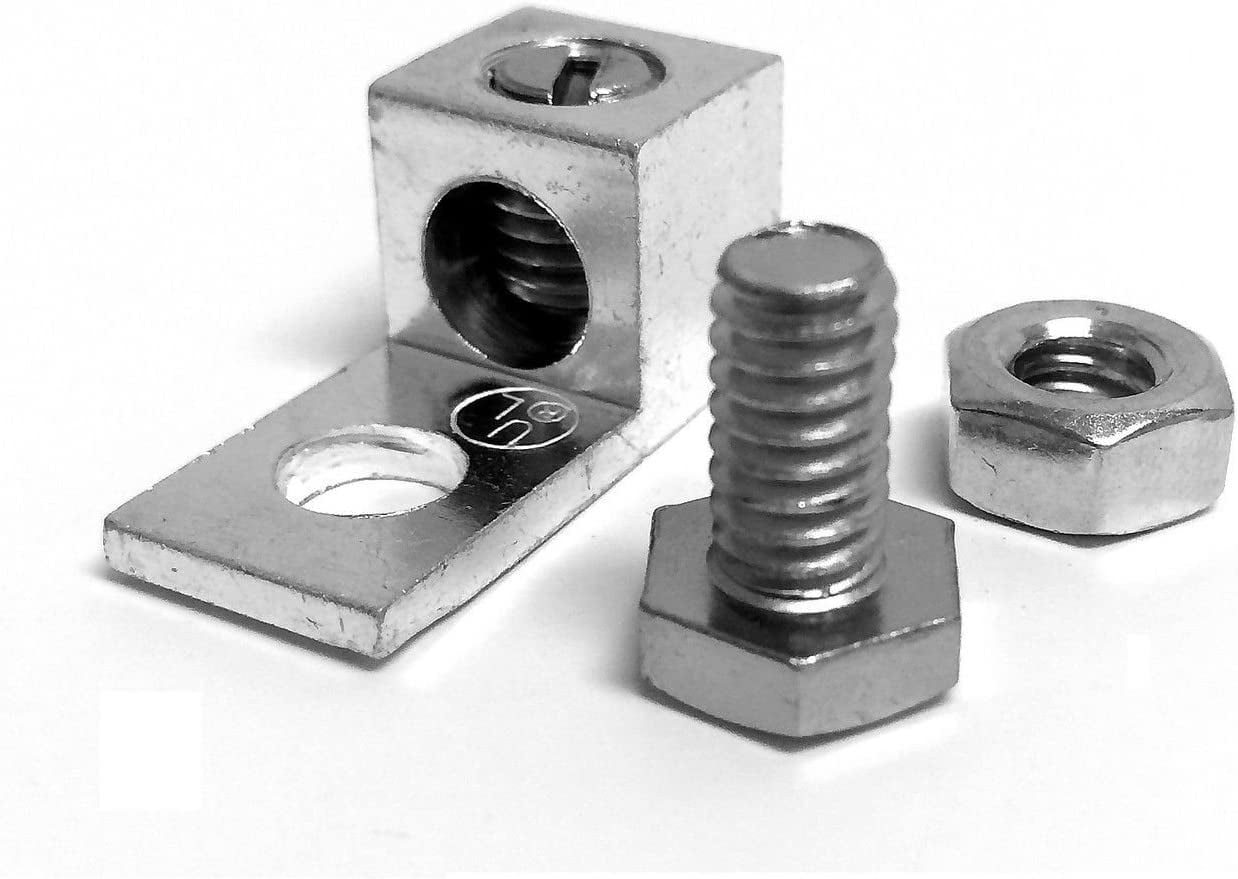 2pcs 10 Pieces P10 Single Aluminum Ground Lug Block Cable CAV Saellie ...