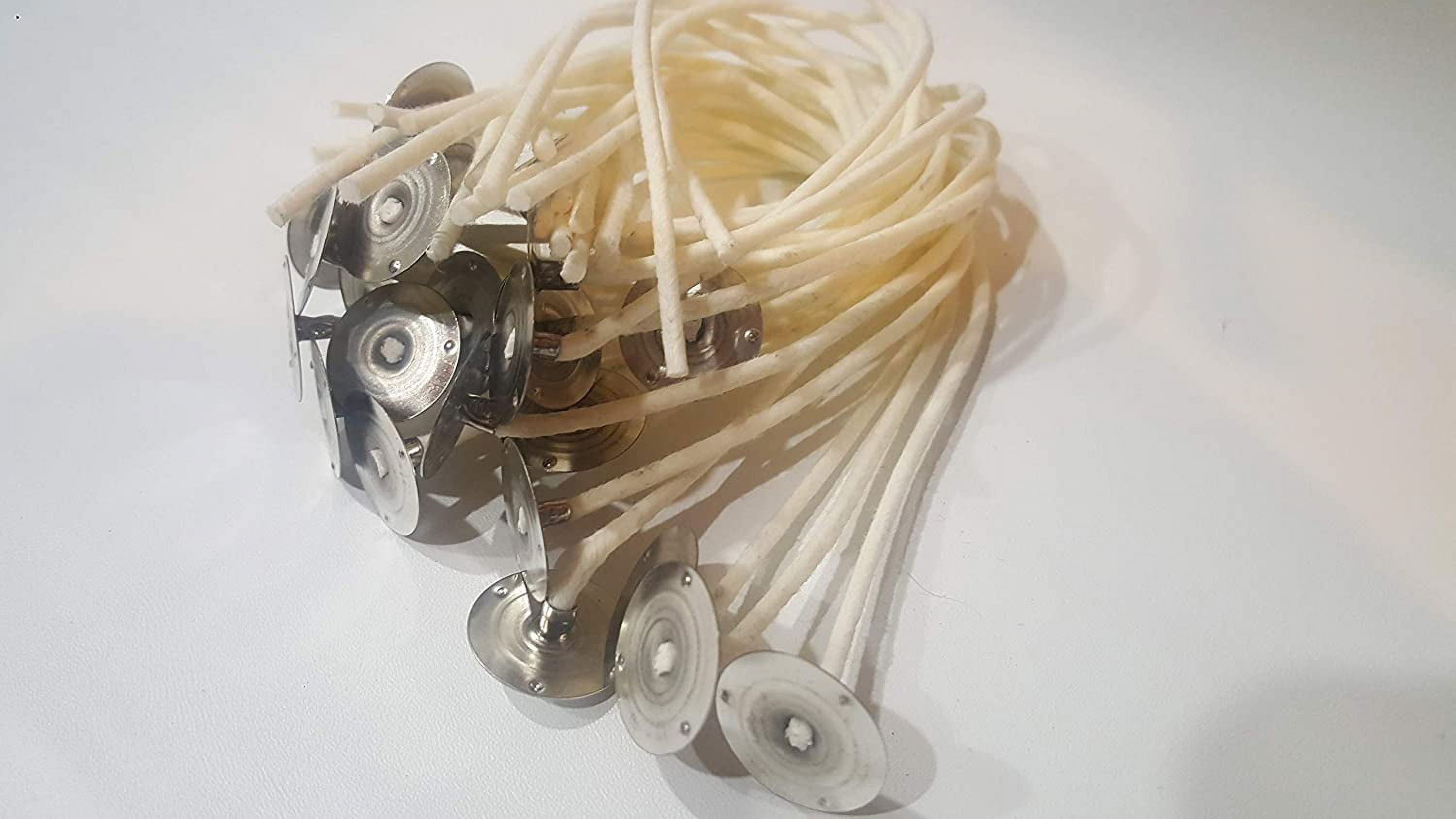 2pcs 10 Square Cotton Wicks Pre-Tabbed Size #5 Wicks 9" Long - Walmart.com