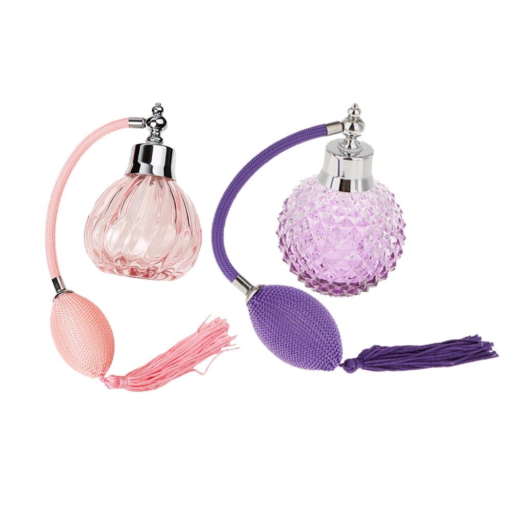 2pcs 100ml Glass Empty Refillable Perfume Spray Bottle, Vintage ...