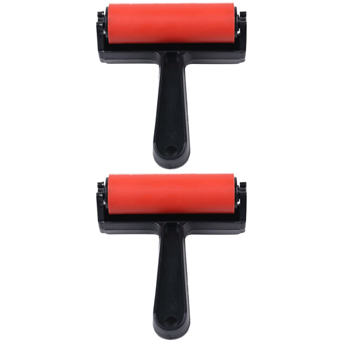 2pcs 10CM Professional Painting Roller Glue Roller Ink Block Stamping ...