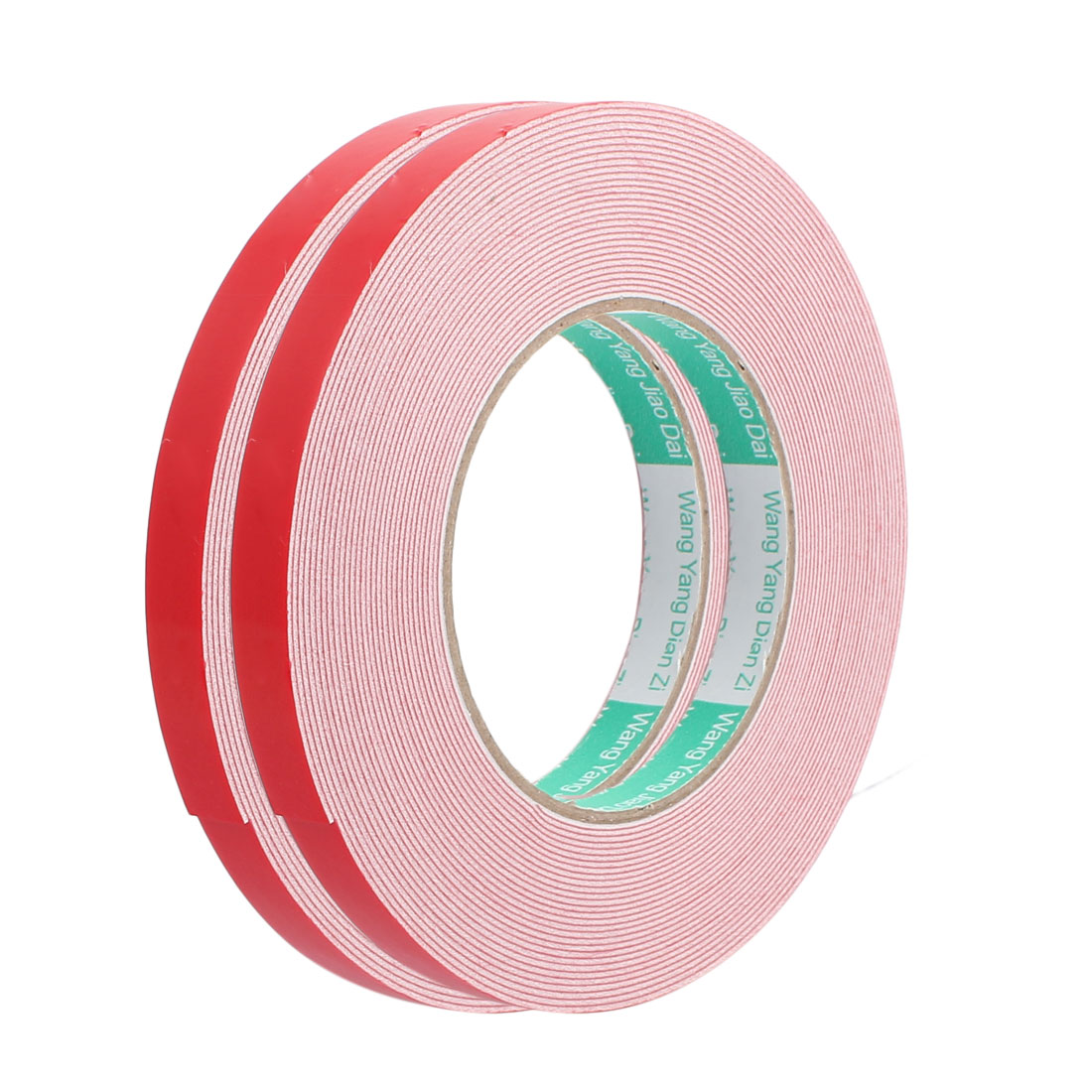 2pcs 10M 12mm x 1mm Double-side Adhesive Shockproof Sponge EVA Tape Red ...
