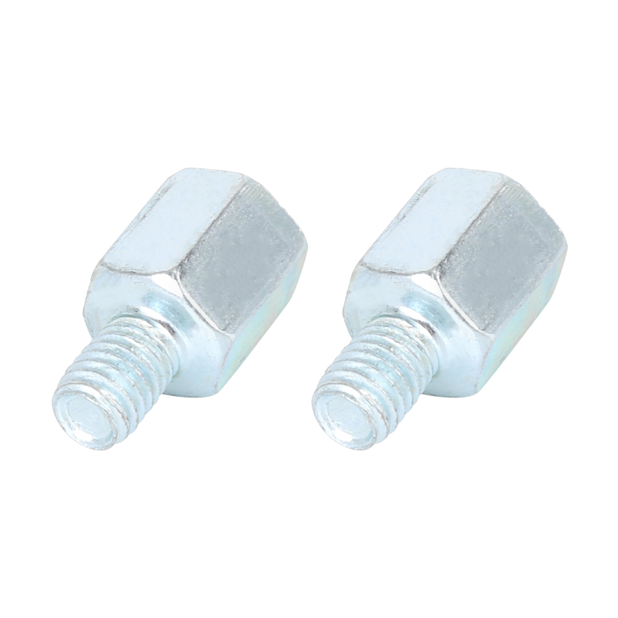 2pcs 10mm to 8mm Positive Silver Tone Positive Motorcycle Rearview ...