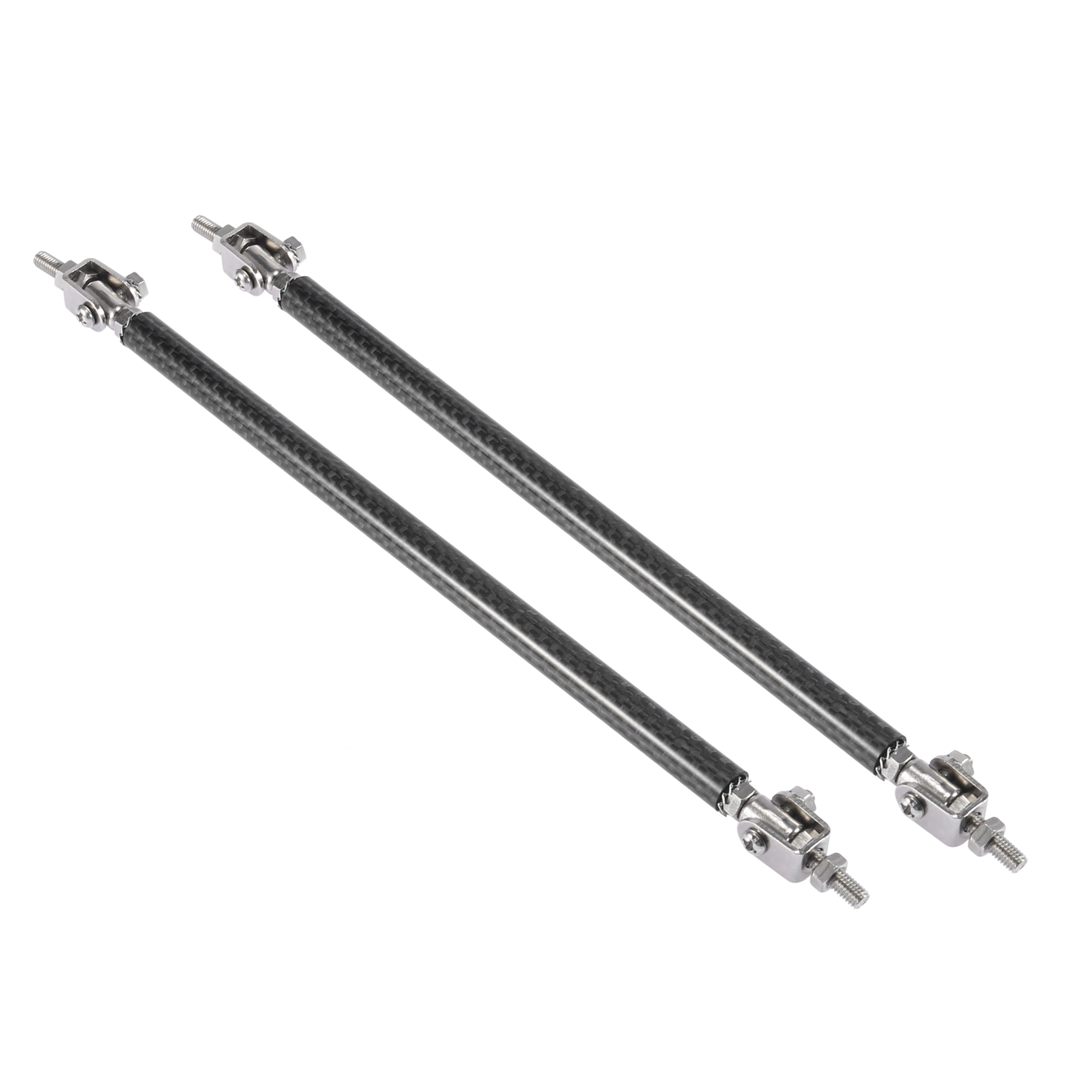2pcs 11"-13" Car Adjustable Front Bumper Lip Splitter Strut Tie Rod Bar ...
