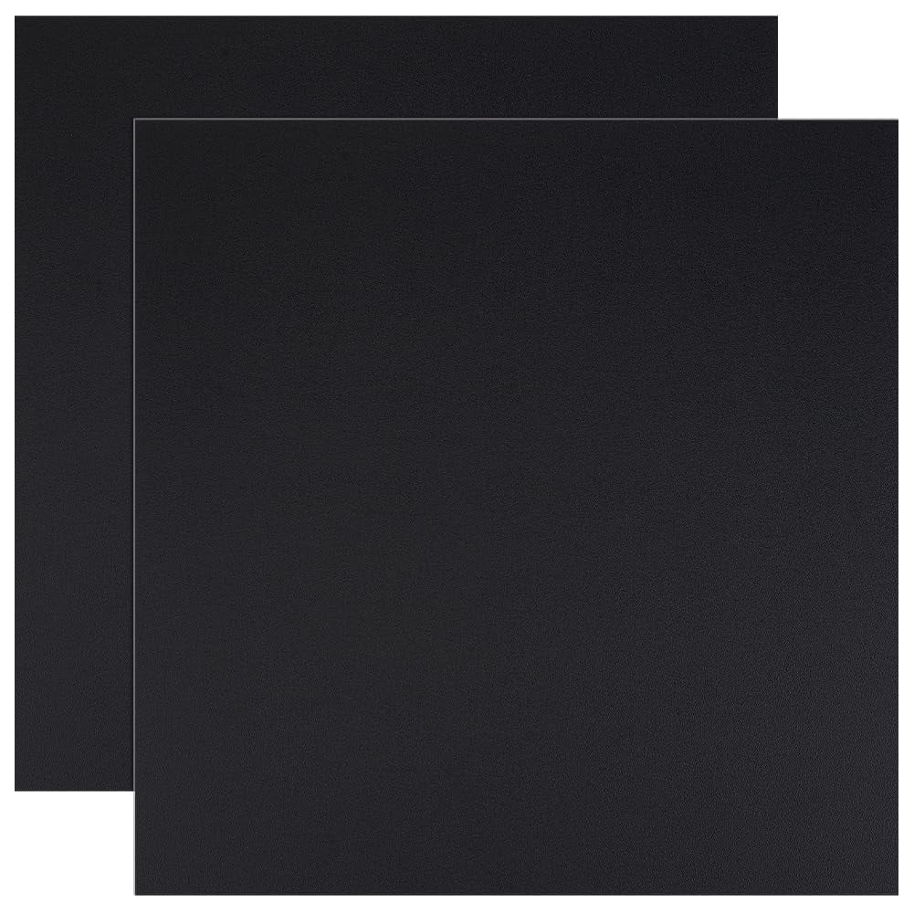 2pcs 11.8x11.8 Inch Black PVC Sheets 0.2cm Thick PVC Plastic Sheets ...