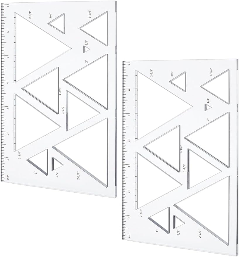 2pcs 11 in 1 Router Template Router Stencils Acrylic Templates Drawing ...