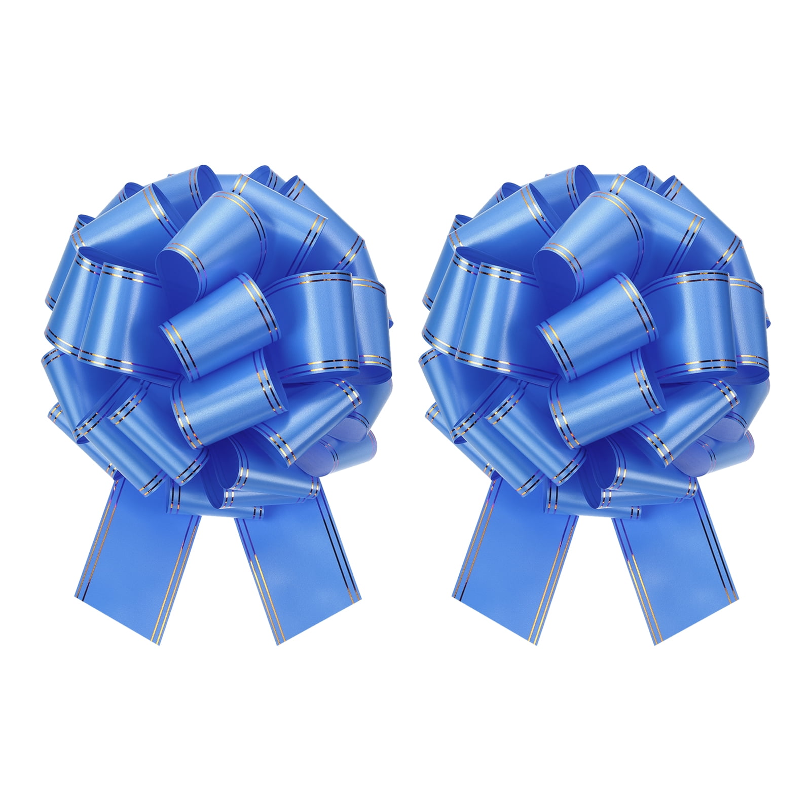 2pcs 12 Inch Giant Large Pull Bow Big Metallic Car Bows Ribbon with ...