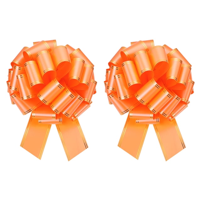 2pcs 12 Inch Giant Large Pull Bow Big Metallic Car Bows Ribbon with ...