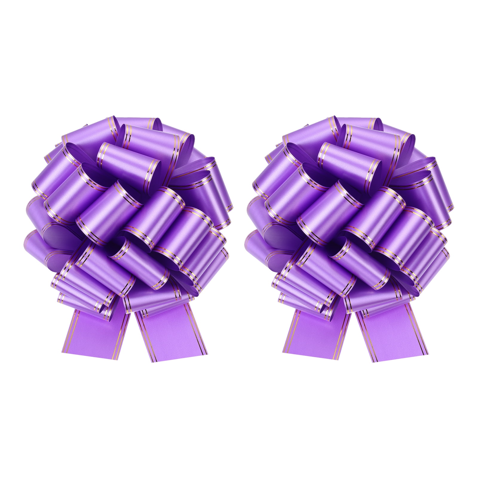 2pcs 12 Inch Giant Large Pull Bow Big Metallic Car Bows Ribbon with ...