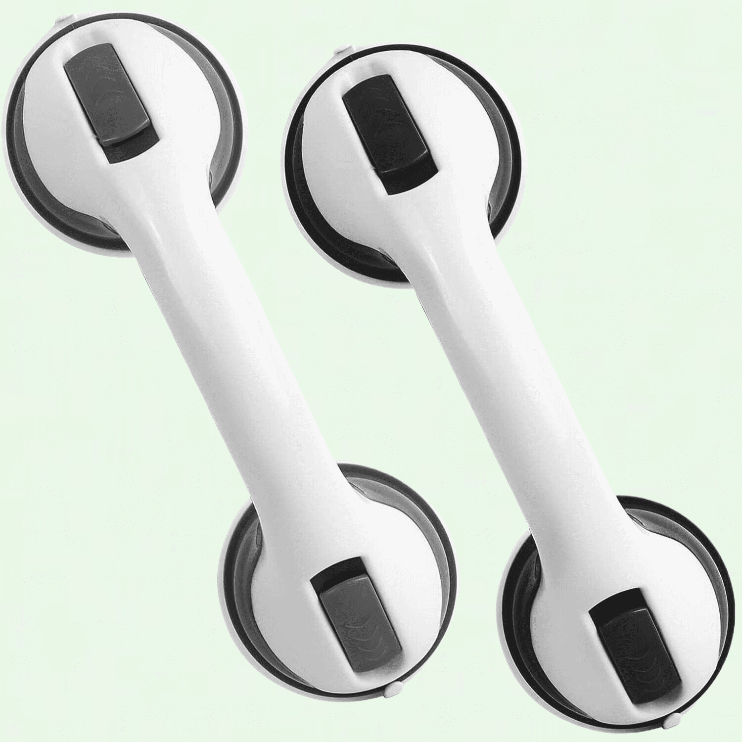 2pcs 12-Inch Suction Bathroom Grab Rails, Portable Bath Grips for ...
