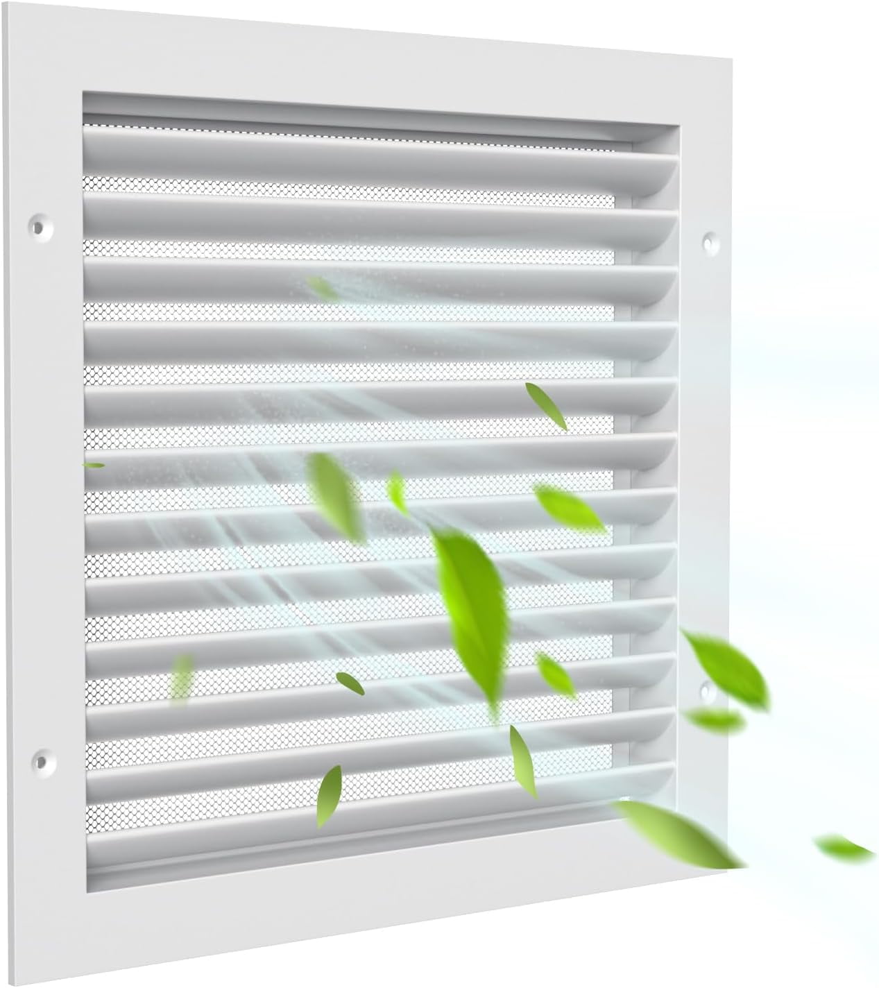 2pcs 12" X 12" Aluminum Gable Vent, Metal Attic Vents with Screen ...